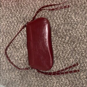 SHEIN | Bags | Shein Burgundy Studded Shoulder Bag | Poshmark